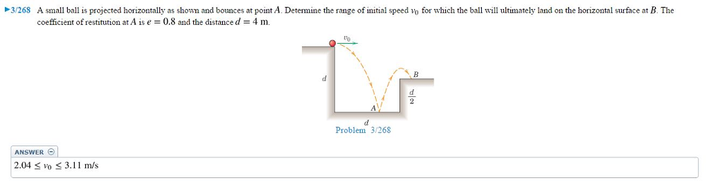 Solved A small ball is projected horizontally as shown and | Chegg.com Solved A small ball is projected horizontally as shown and | Chegg.com