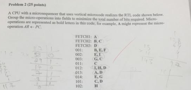 A CPU with a micro sequencer that uses vertical | Chegg.com
