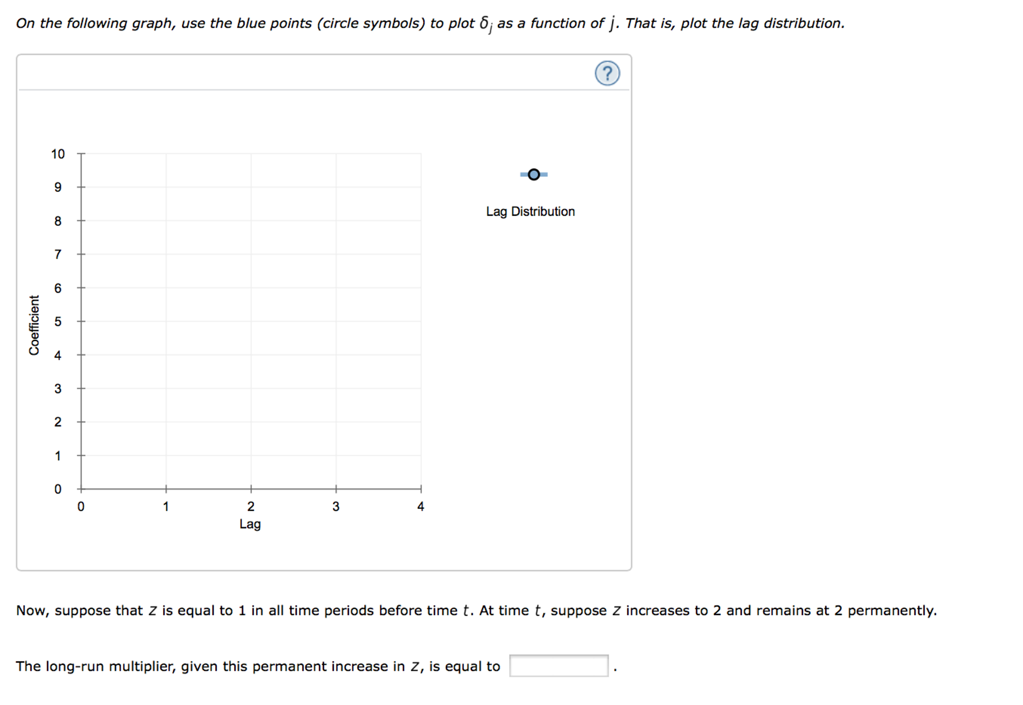 Solved A general form of the finite distributed lag model, | Chegg.com