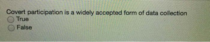 Solved Covert participation is a widely accepted form of | Chegg.com