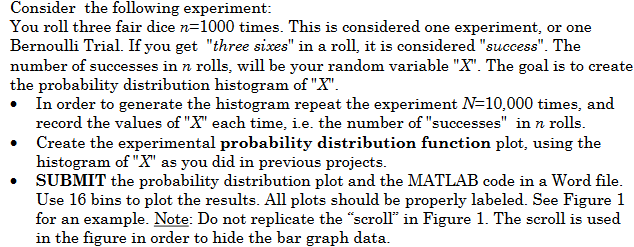Solved Consider the following experiment: You roll three | Chegg.com