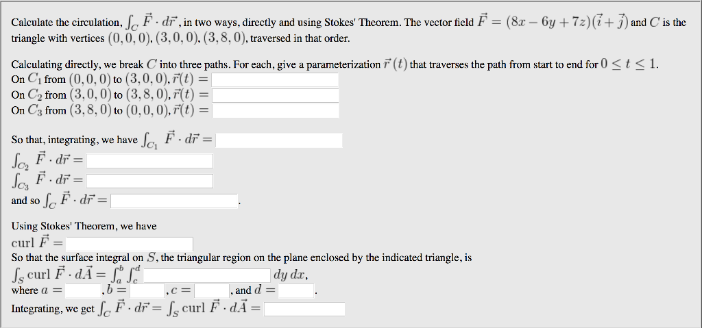 Solved Calculate the circulation, SC F . dr , in two ways, | Chegg.com
