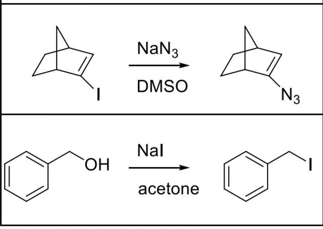 Solved NaNa I DMSO acetone | Chegg.com