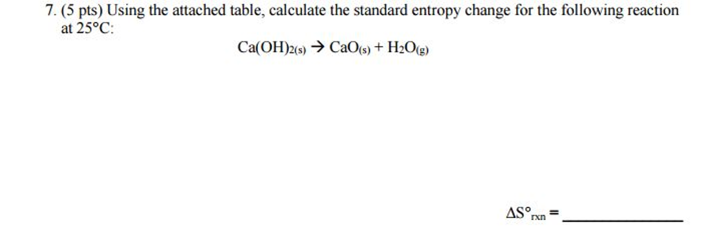 Solved Using the attached table, calculate the standard | Chegg.com