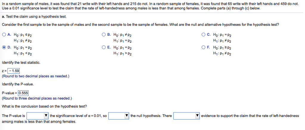 Solved In a random sample of males, it was found that 21 | Chegg.com
