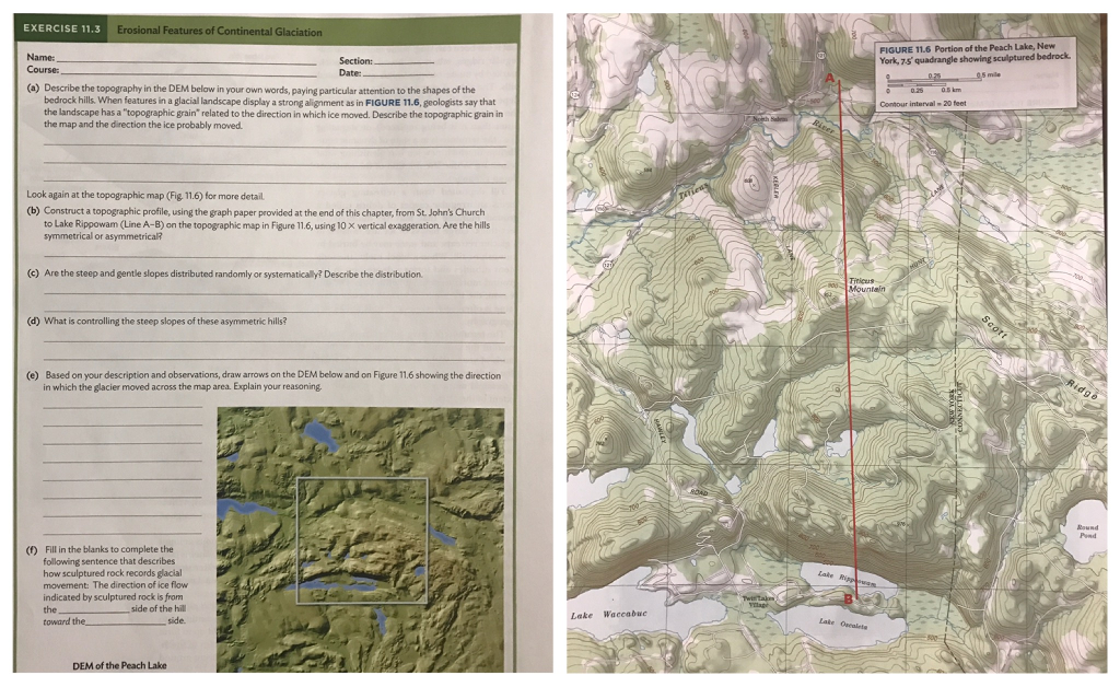 Solved (a) Describe the topography in the DEM below in your | Chegg.com
