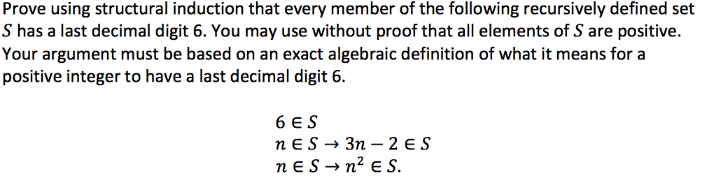 Solved Prove using structural induction that every member of | Chegg.com