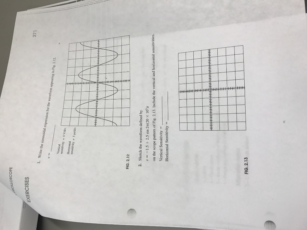 Solved Write the sinusoidal expression for the waveform | Chegg.com