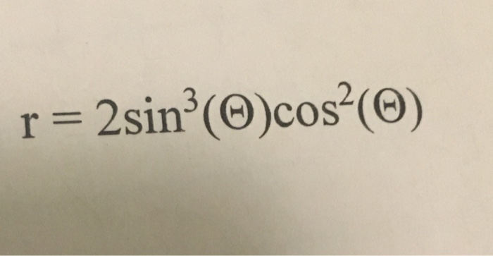 Solved Differentiate r = 2sin^3 (Theta) cos^2 (Theta) | Chegg.com