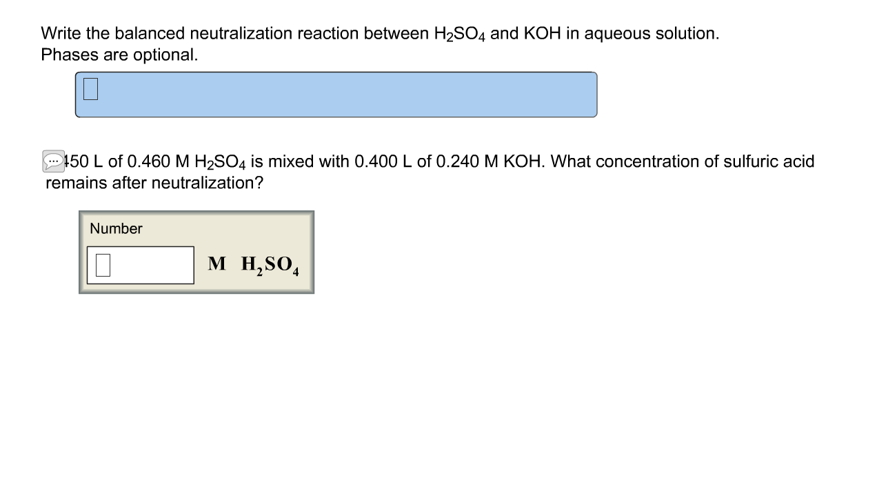 Solved Write the balanced neutralization reaction between | Chegg.com