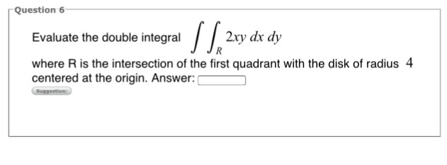 Solved Evaluate the double integral Integral integral R 2xy | Chegg.com