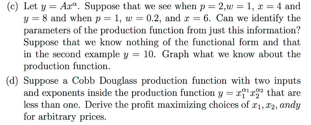 Solved Let y = Ax^alpha. Suppose that we see when p = 2, w = | Chegg.com