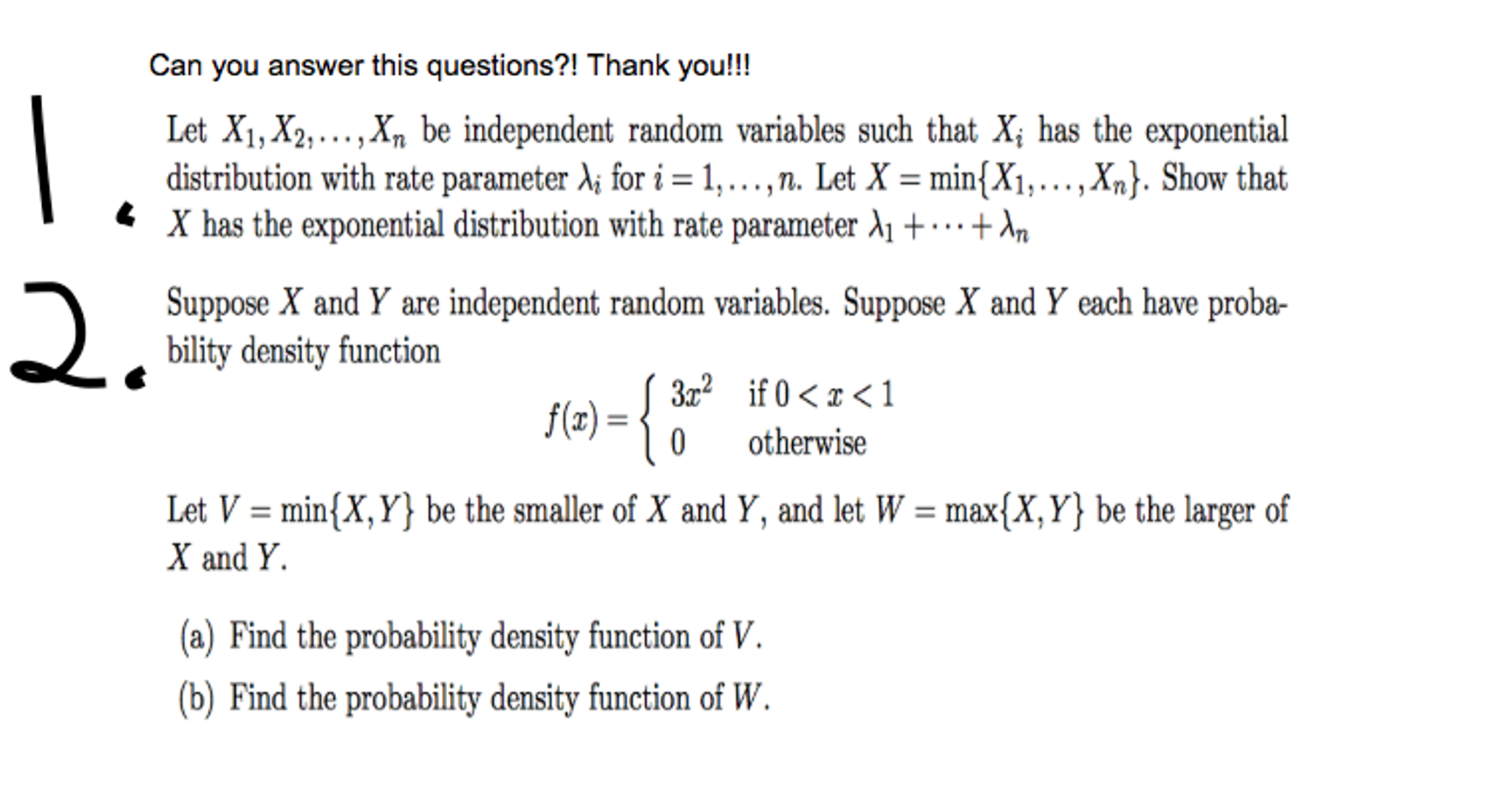 Solved Let X_1, X_2, ..., X_n be independent random | Chegg.com