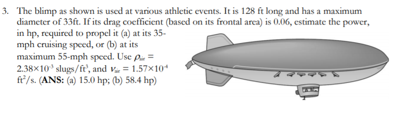 Solved events. It is 128 ft long diameter of 33ft. If its | Chegg.com