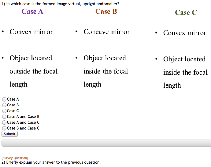 Solved 1) In which case is the formed image virtual, upright | Chegg.com