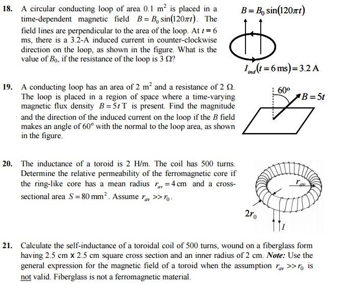 Solved A circular conducting loop of area 0.1 m^2 is placed | Chegg.com