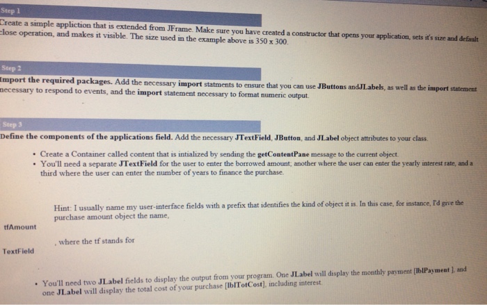 Solved Step 1 Create A Simple Appliction That Is Extended 