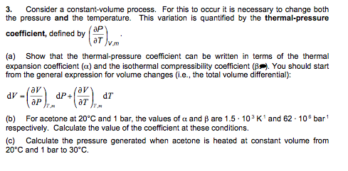Solved Consider a constant-volume process. For this to occur | Chegg.com