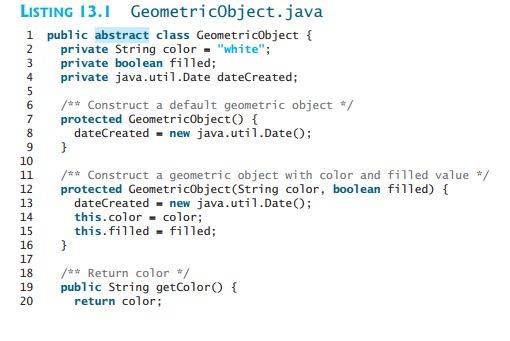 Solved 13.5 Enable Geome tricobject comparable) Modify the | Chegg.com