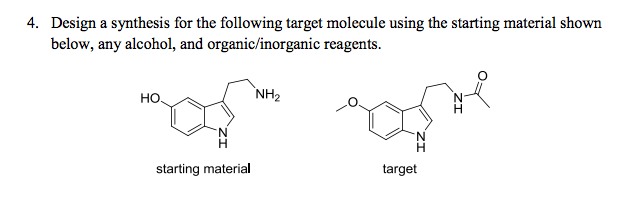 Solved Design a synthesis for the following target molecule | Chegg.com