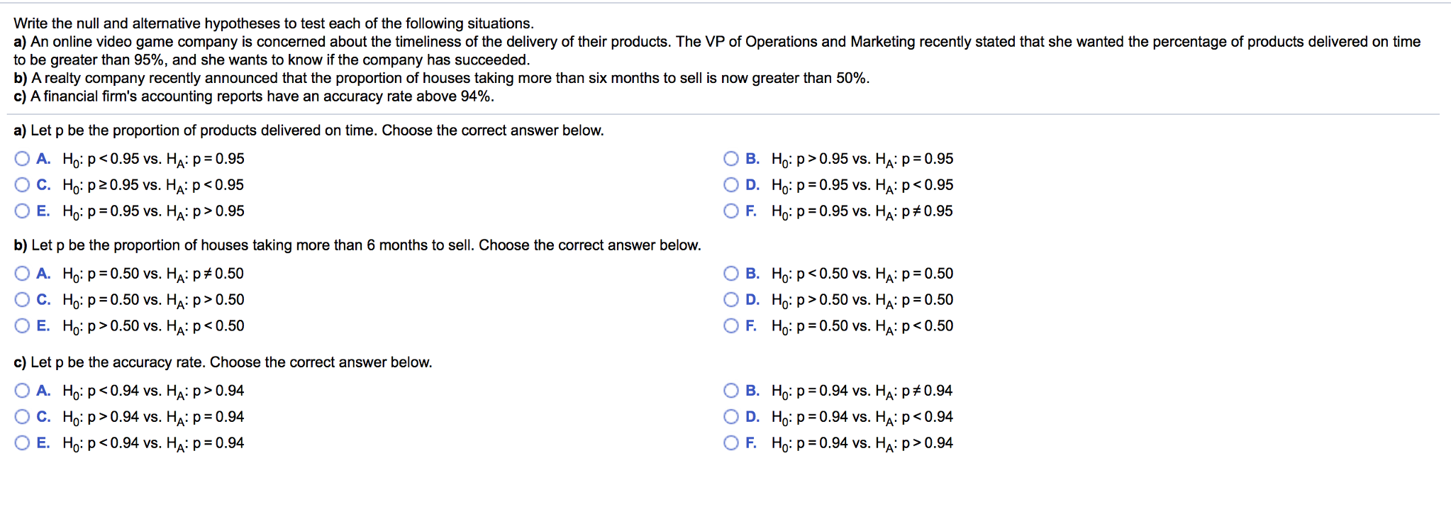 Solved Write the null and alternative hypotheses to test | Chegg.com