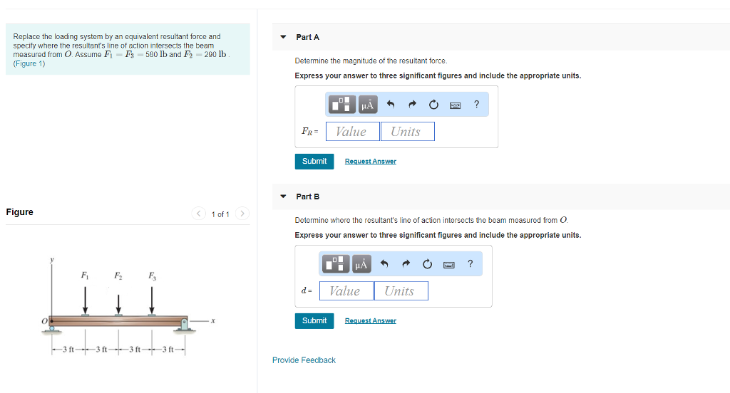 Solved Replace the loading system by an equivalent resultant | Chegg.com