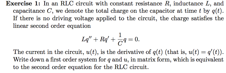Solved In an RLC circuit with constant resistance R, | Chegg.com