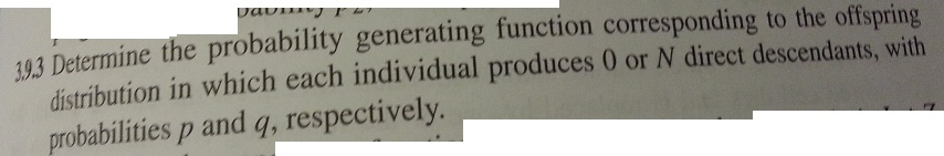Determine the probability generating function | Chegg.com