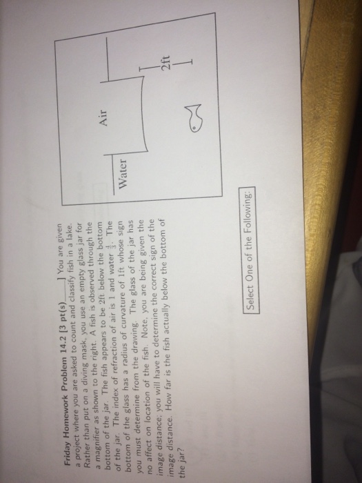 Solved Friday Homework Problem 14.2 [3 pt(s) You are given a | Chegg.com