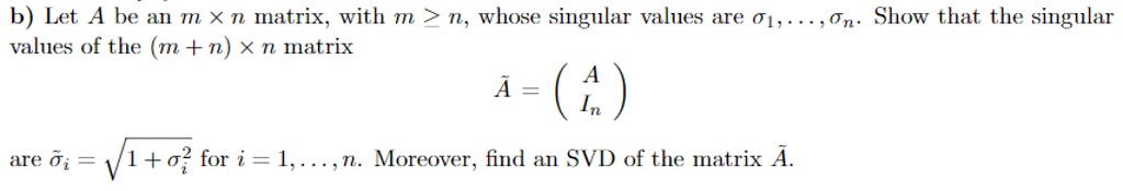 Let A be an m times n matrix, with m | Chegg.com