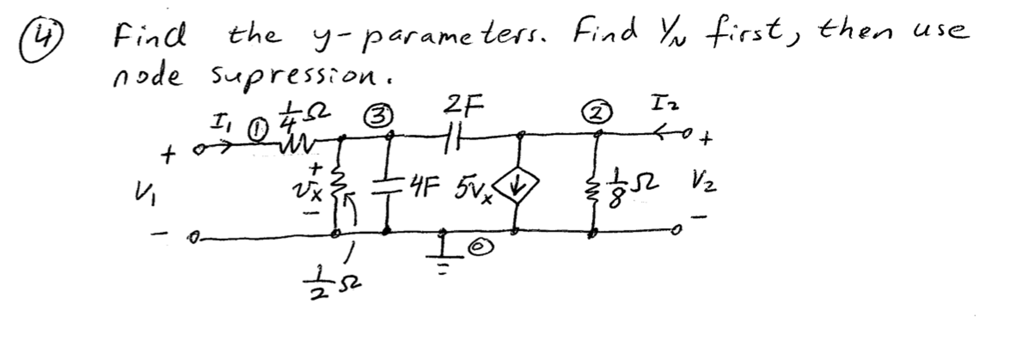 Solved Find the y-parameter. Find Y_N first, then use node | Chegg.com