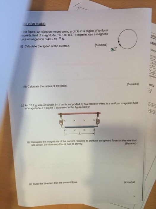 Solved In the figure, an electron moves along a circle in a | Chegg.com