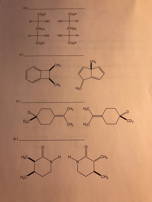 Solved Are these compounds the same compound, different | Chegg.com