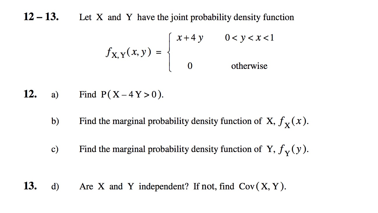 Solved Let X and Y have the joint probability density | Chegg.com
