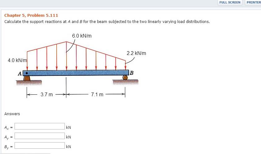 Solved Chapter 5, Problem 5.111 Calculate the support | Chegg.com Solved Chapter 5, Problem 5.111 Calculate the support | Chegg.com