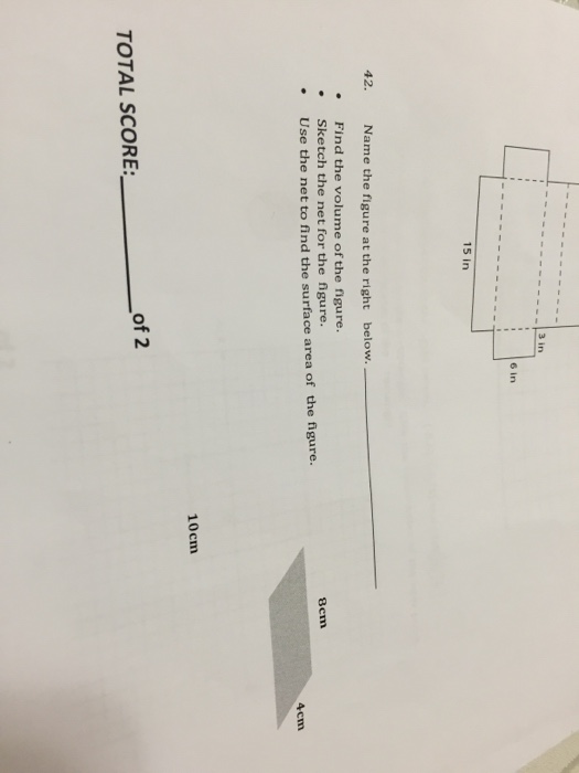 Solved GEOMETRY 41. This net can be folded on the dashed | Chegg.com