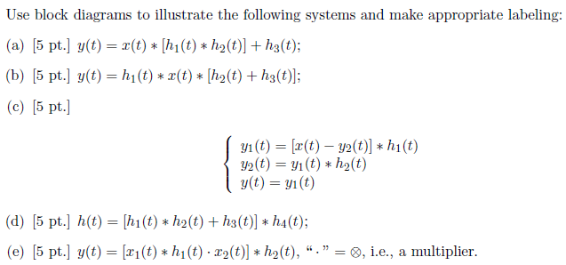 Solved Use the block diagrams to illistrate the following | Chegg.com