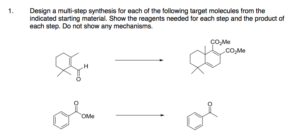 Solved Design a multi-step synthesis for each of the | Chegg.com