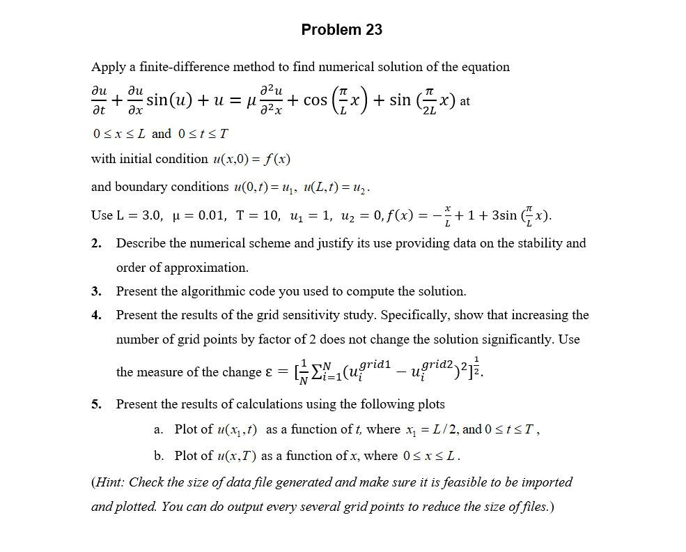 Problem 23 Apply a finite-difference method to find | Chegg.com