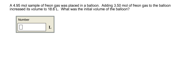 Solved A 4.95 mol sample of freon gas was placed in a | Chegg.com