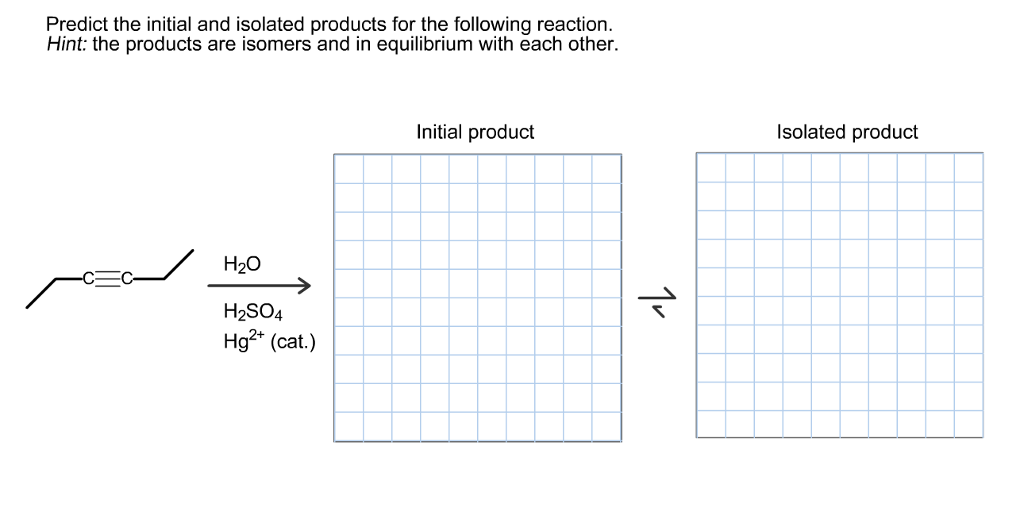 Solved Predict the initial and isolated products for the | Chegg.com