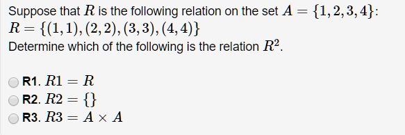 Solved Suppose that R is the following relation on the set A | Chegg.com