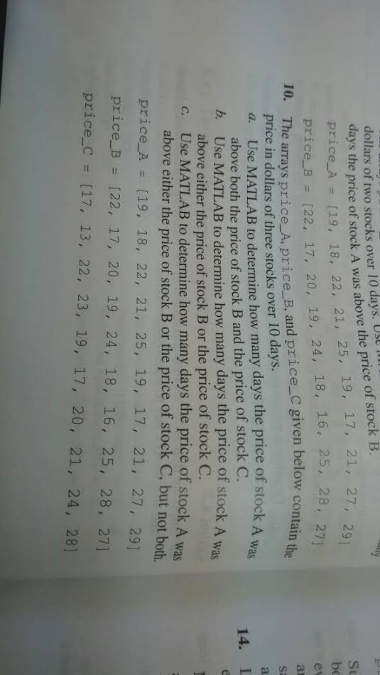 Solved The arrays price_A, price_B, and price_C given below | Chegg.com