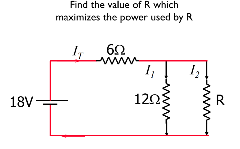 Solved Find the value of R which maximizes the power used by | Chegg.com