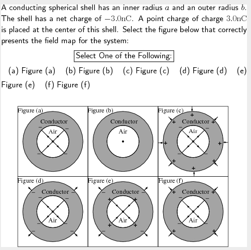 Solved A conducting spherical shell has an inner radius a | Chegg.com