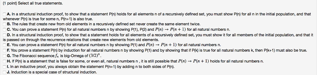 Select all true statements. In a structural | Chegg.com
