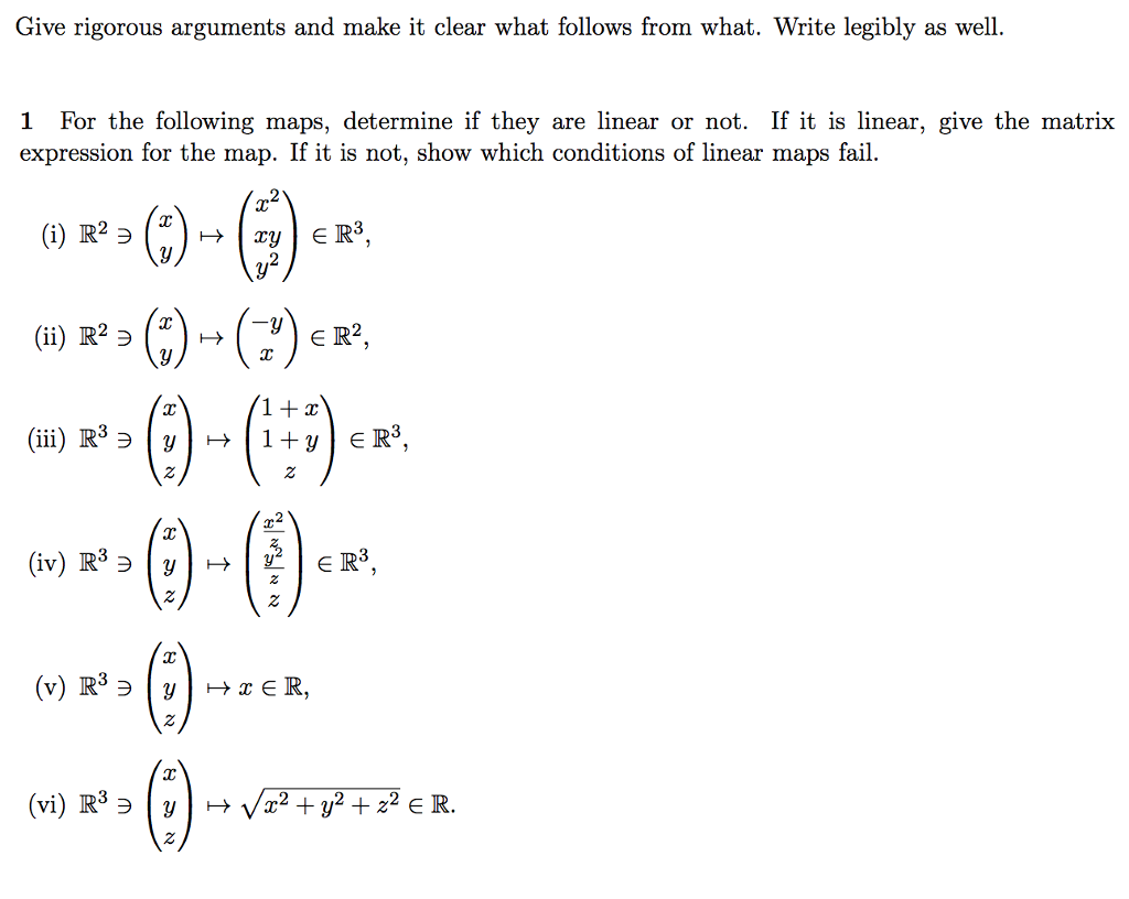 Solved Give rigorous arguments and make it clear what | Chegg.com