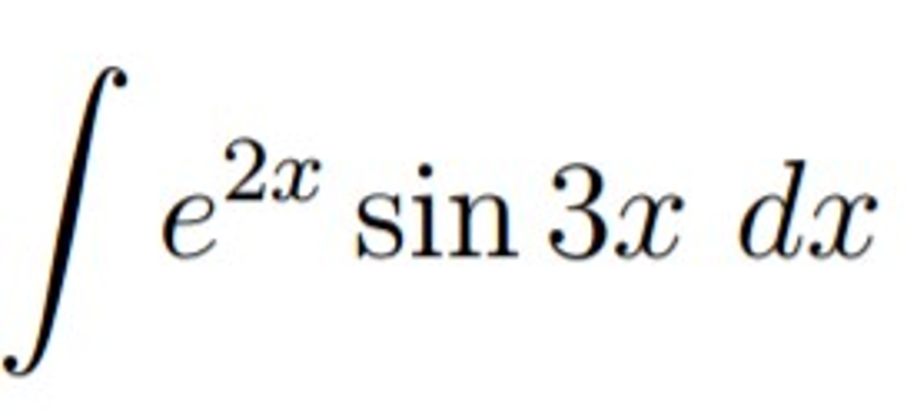 Solved integral e^2x sin 3x dx | Chegg.com