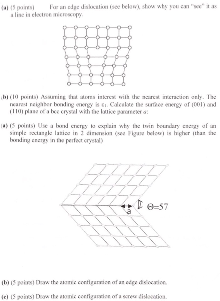 Solved I would appreciate help with: (a) (i points) For | Chegg.com