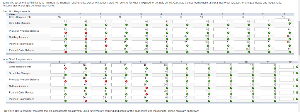 Solved 9 0 requirements planning 2 9 In preparing the MRP | Chegg.com